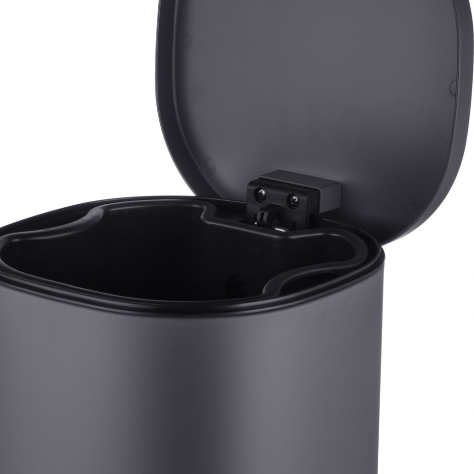 Купити Відро для сміття з плавним закриттям овальне Mixxus Premium Olivary-TC0105 Graphite 5 л ...